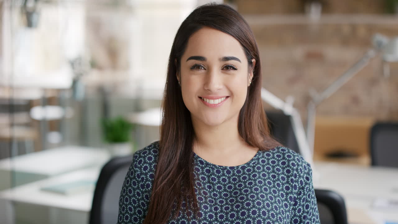 Premium stock video - Portrait of successful indian businesswoman ...