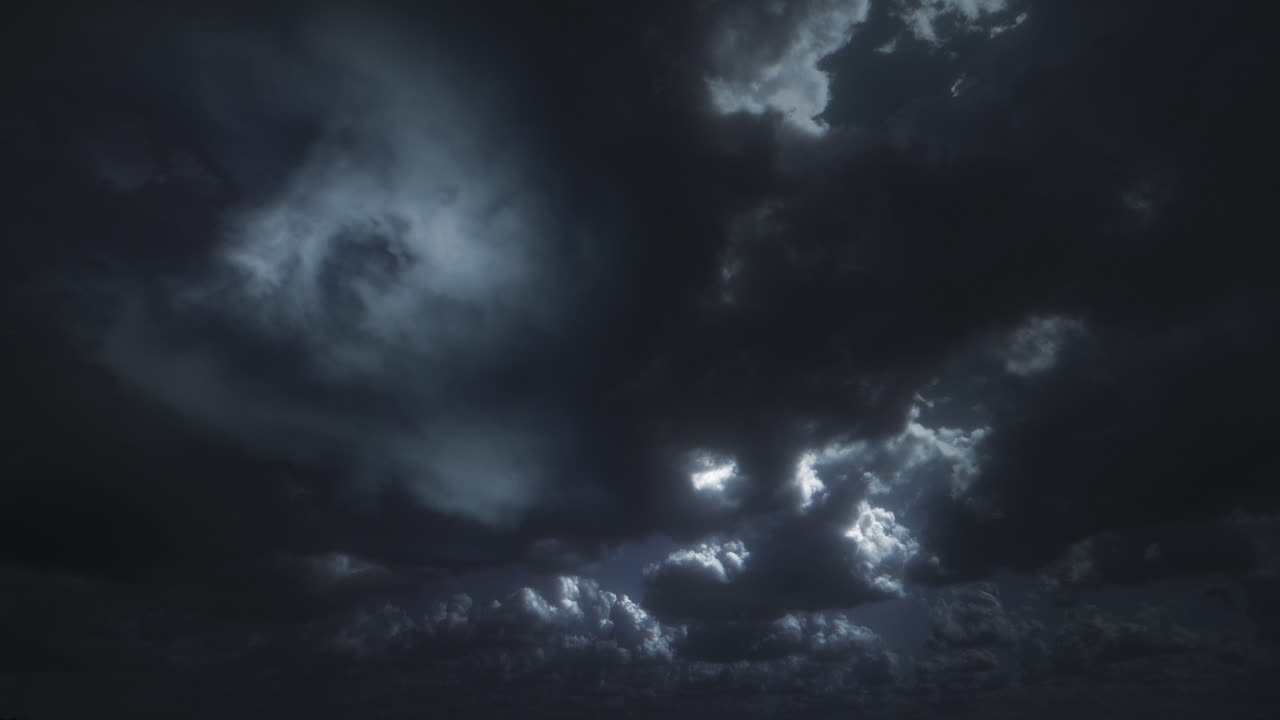 Premium stock video - Epic real storm clouds with lightnings