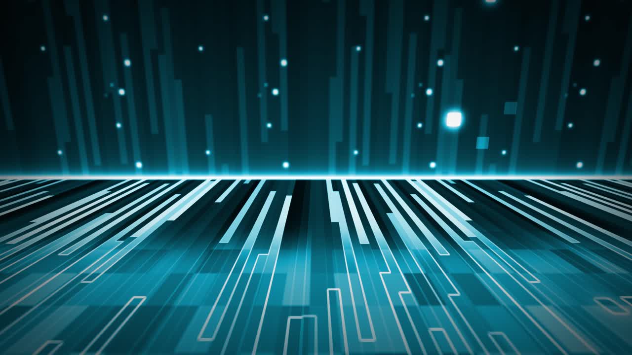 Premium stock video - 3d animation of blue rectangle bars moving ...