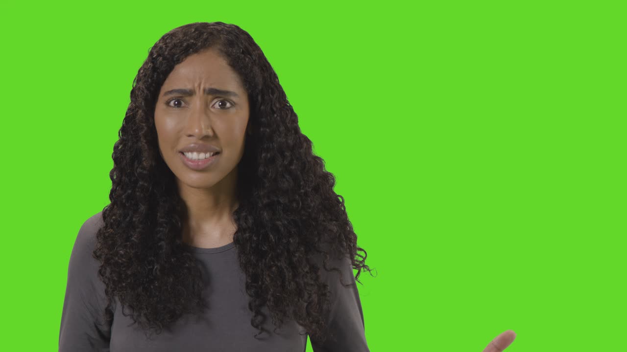 Free stock video - Portrait of angry looking woman shouting at camera ...