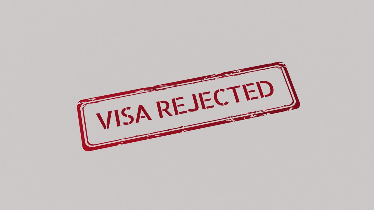 VISA REJECTED Stamp | Premium Stock Video Footage