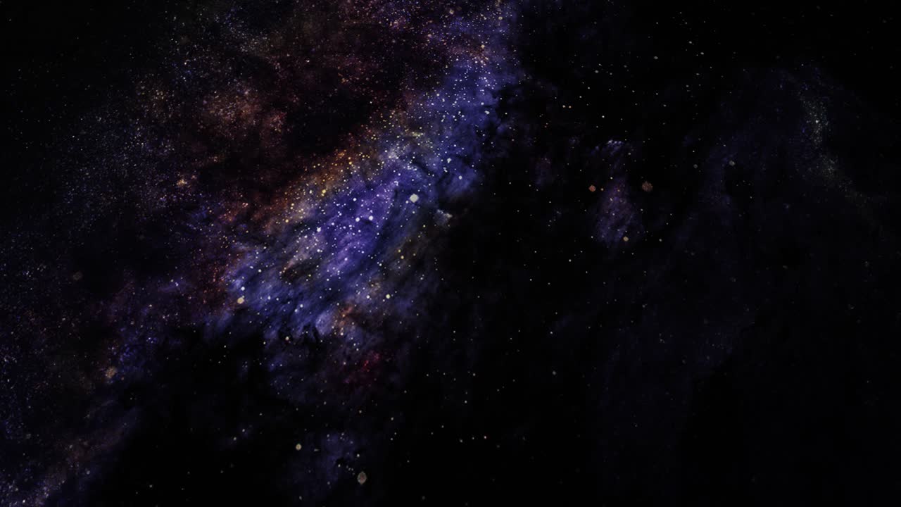 Nebula Clouds Moving Forward In The Dark Universe Free Stock Video ...