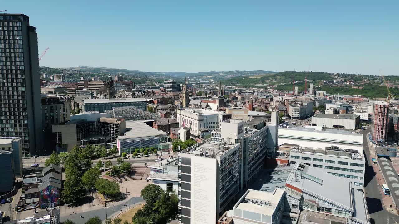Sheffield Skyline In Mid Summer Free Stock Video Footage Download Clips ...