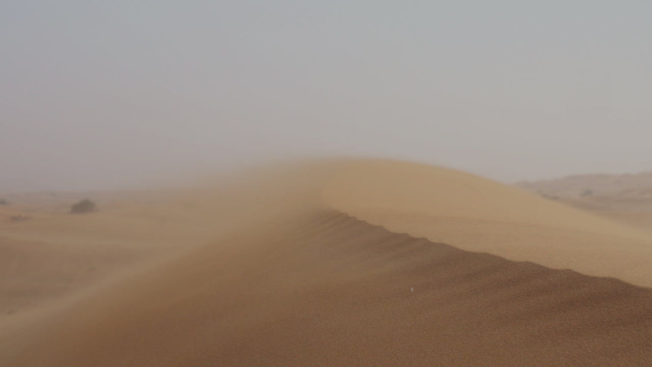 Free stock video - Wind blowing over sand dune in the desert 7