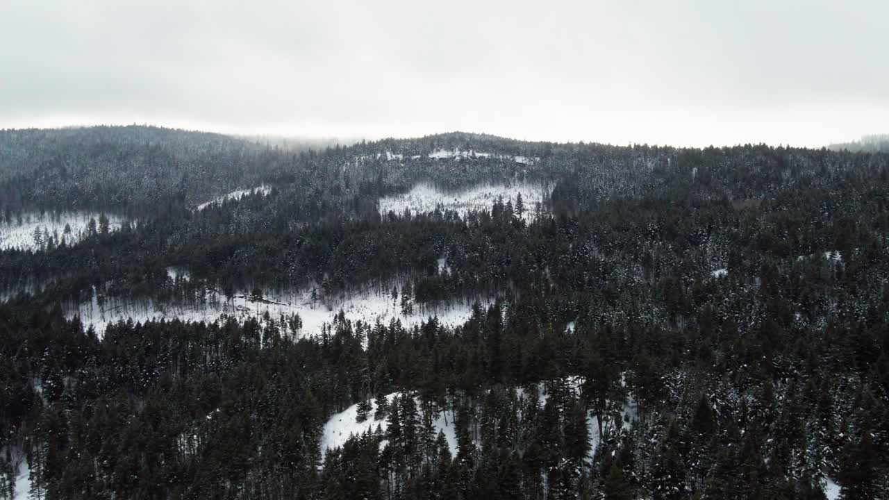 Premium stock video - Snowy winter landscape of the thompson-nicola ...