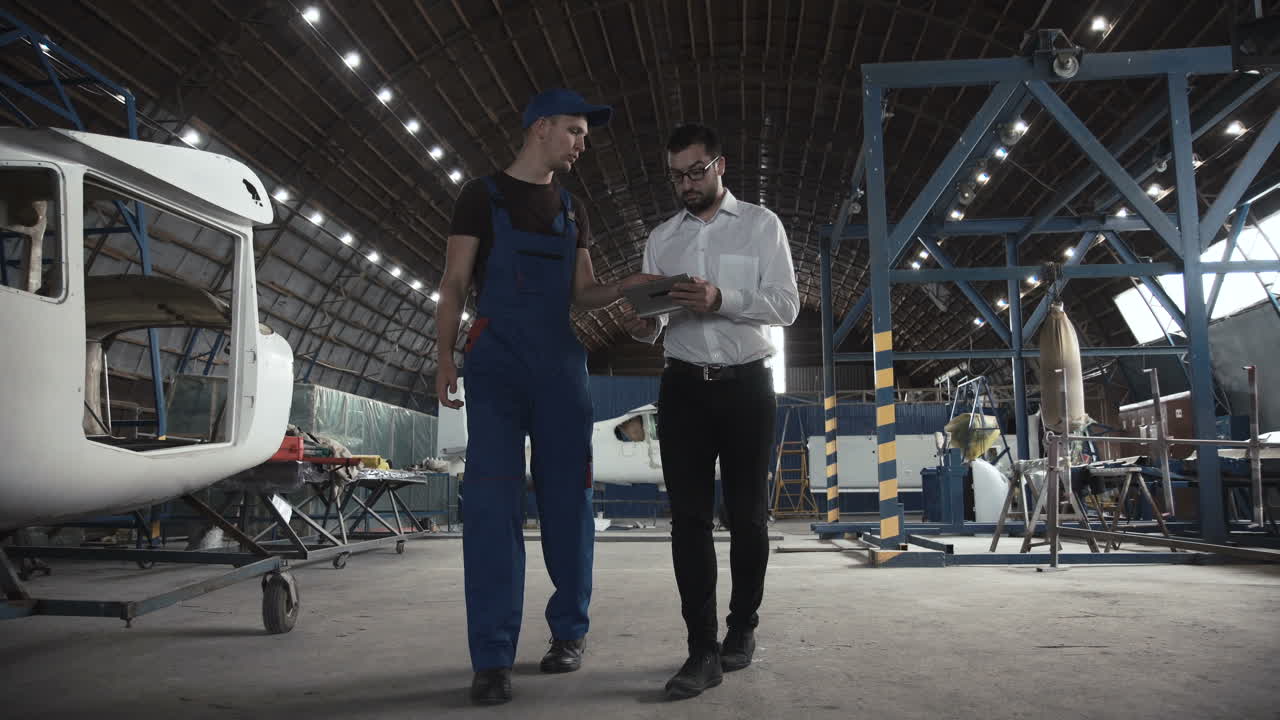 Aircraft Maintenance Team | Premium Stock Video Footage