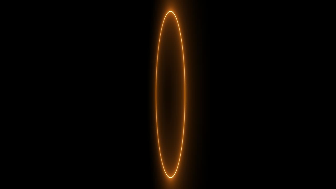 Orange ring glowing electric animation motion graphics | Premium Stock ...