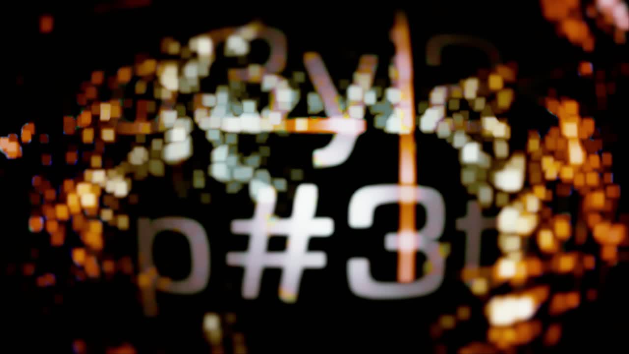 Free stock video - Streaming data abstraction with text and digital ...