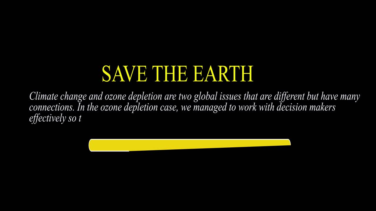 Premium stock video - Save the earth climate change campaign