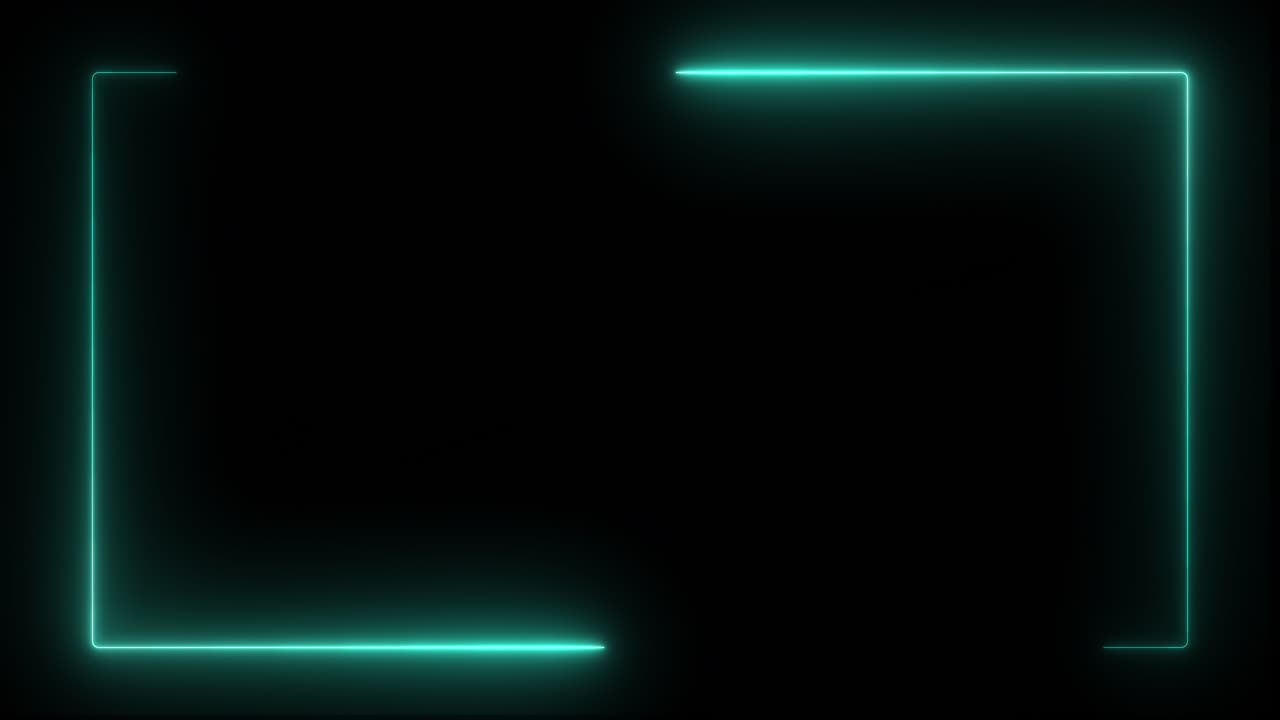 Premium stock video - Colorful neon glowing animated box for text or ...