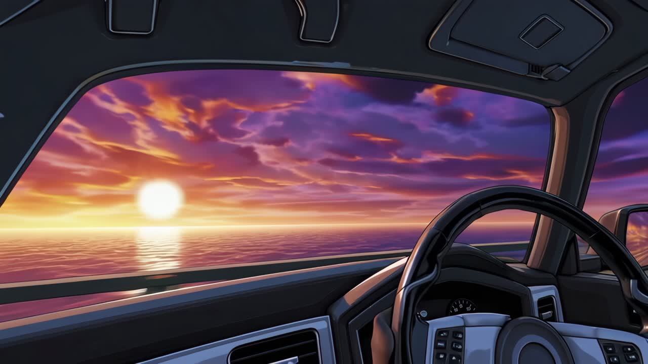 Sunset Drive Through Bridge View | Premium Stock Video Footage