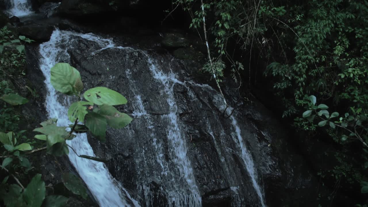 Cascades Of Waterfall Drops Into A Pond Free Stock Video Footage ...
