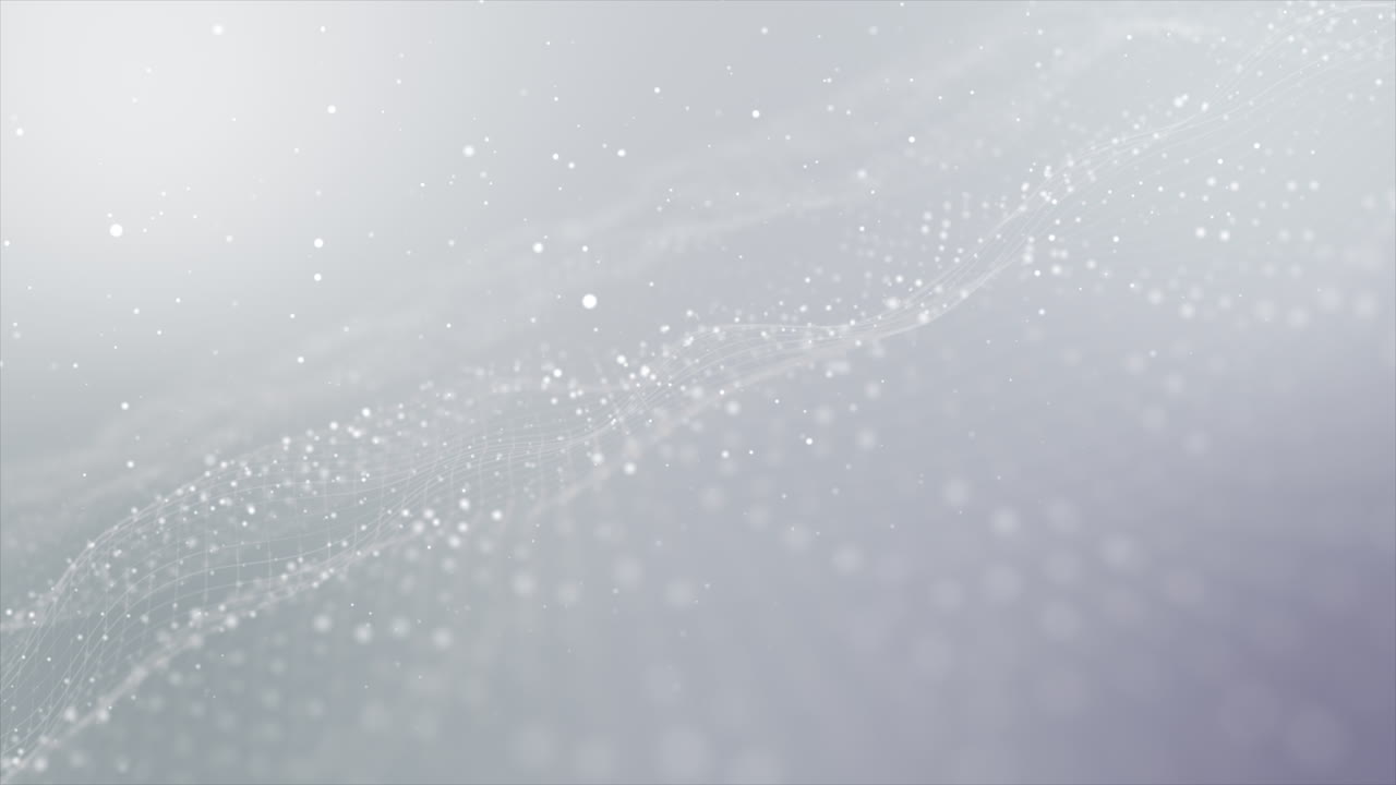 Futuristic white particles grids background Premium Stock Video Footage