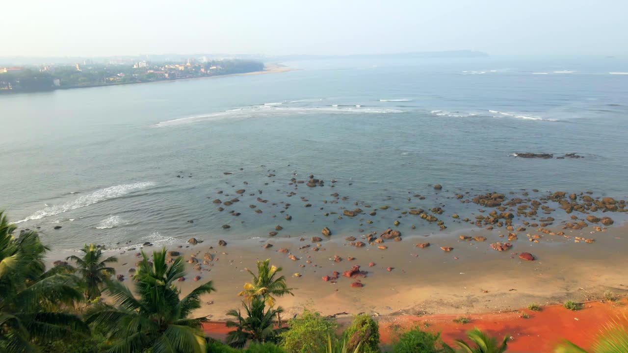 Reis Magos Church Fort Goa India Drone Shot Cocoa Beach Panjim Goa ...