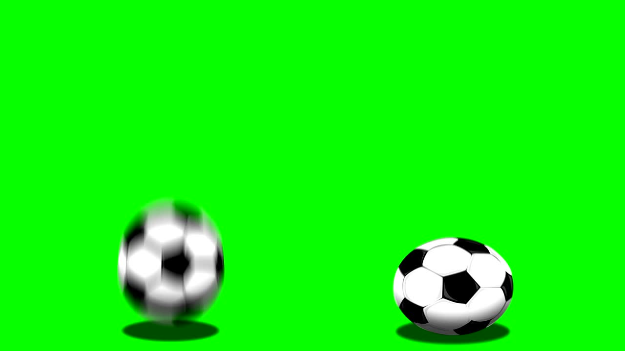 Bouncing ball on green screen | Premium Stock Video Footage