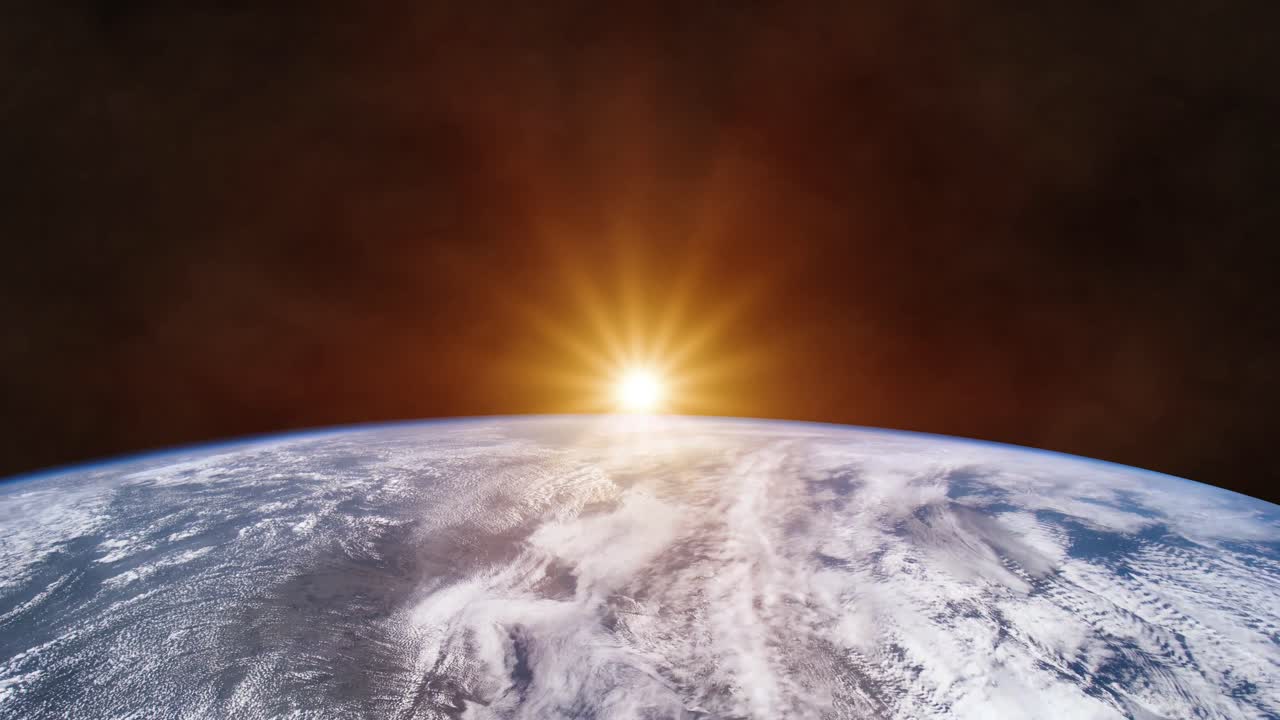 Scorching summer sun: planet earth under intense sunlight with heatwave ...