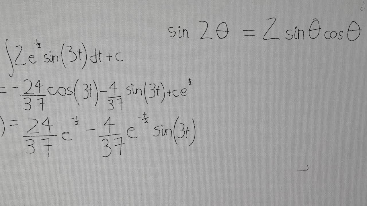 Premium Stock Video Animation Of Mathematical Equations And Formulas Floating Against Grey