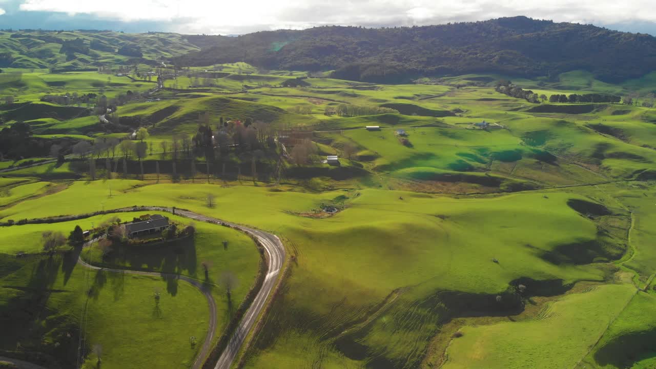 Premium stock video - Green rolling hills of new zealand, idyllic ...