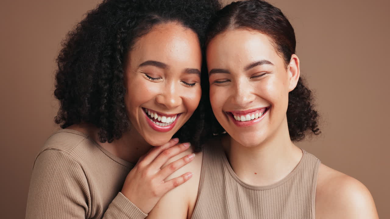 Two Beautiful Women Smiling | Premium Stock Video Footage