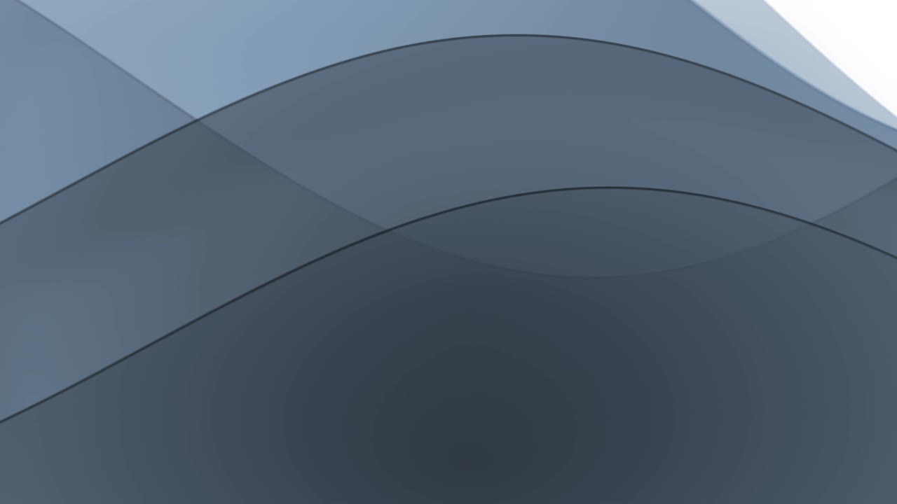animation of grey waving layers with copy space on white background ...