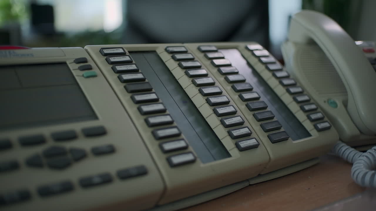 Office Telephone System | Premium Stock Video Footage