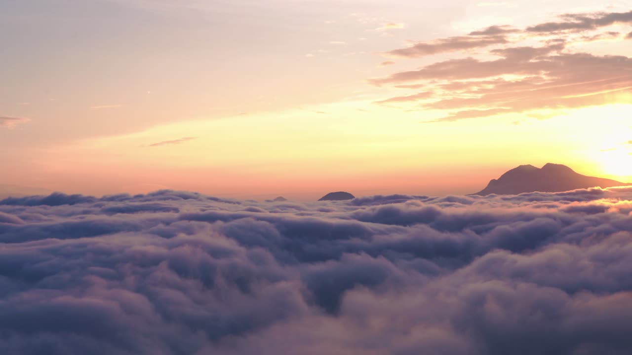 Premium stock video - Landscape view of sunrise over the mountain in ...