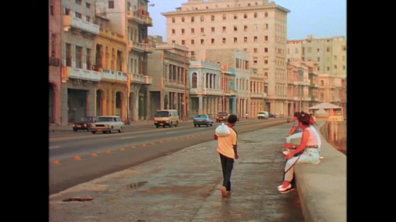 Premium stock video - Beautiful street scenes from cuba in the 1980s 2