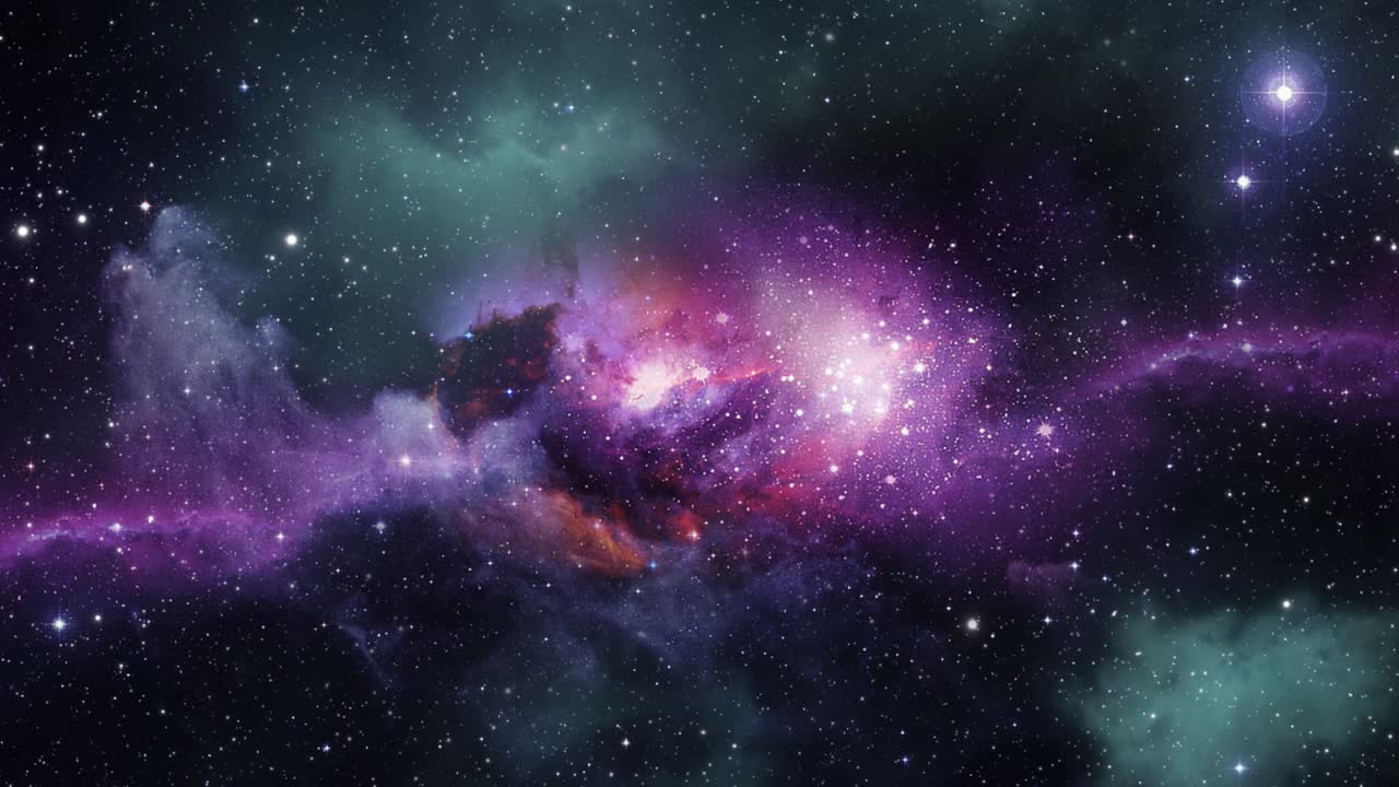 Premium stock video - View of the colors and shapes of nebulae are ...