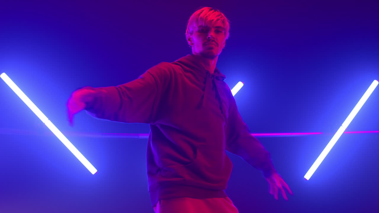 Premium stock video - Expressive hiphop dancer moving confidently in ...