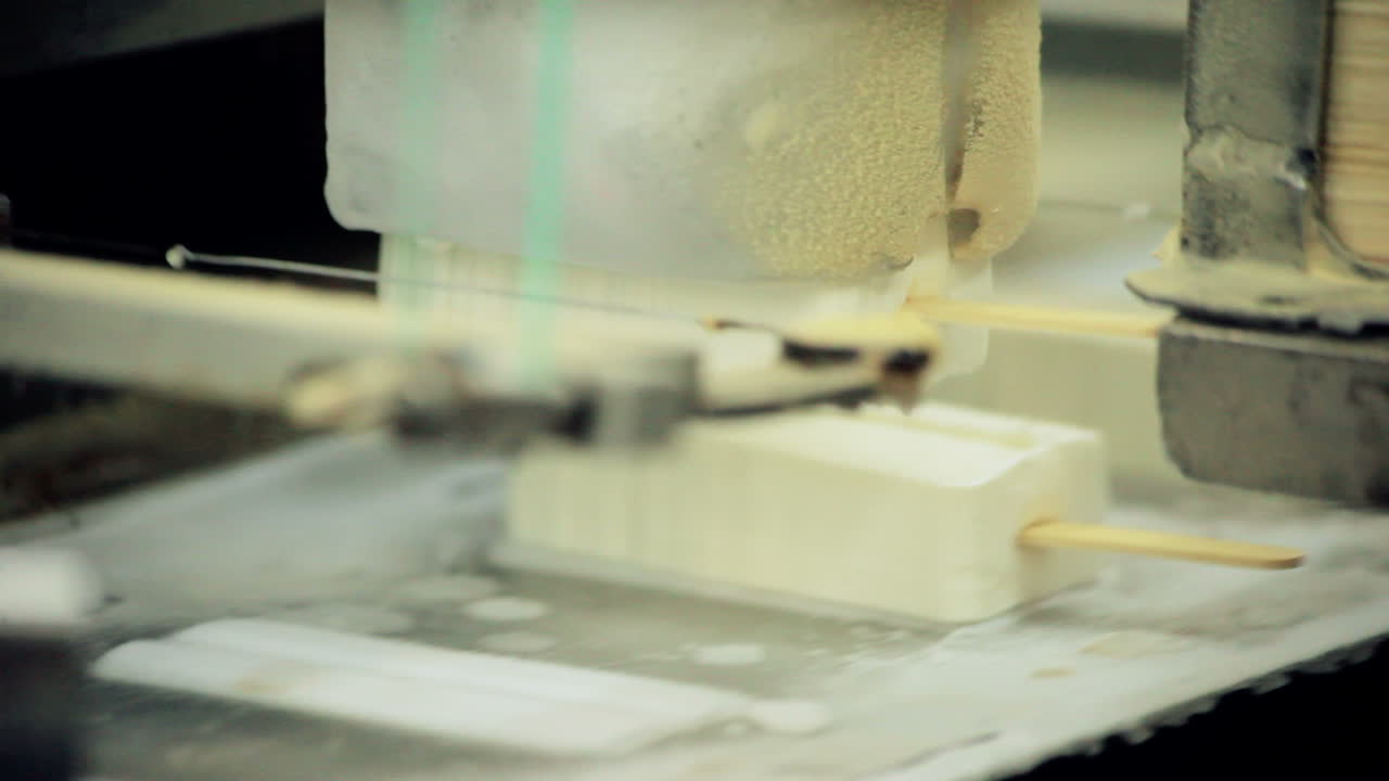 Ice cream production line. ice cream manufacturing line. food ...