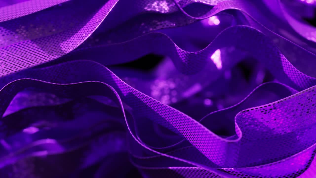 Purple metallic ribbons texture Premium Stock Video Footage