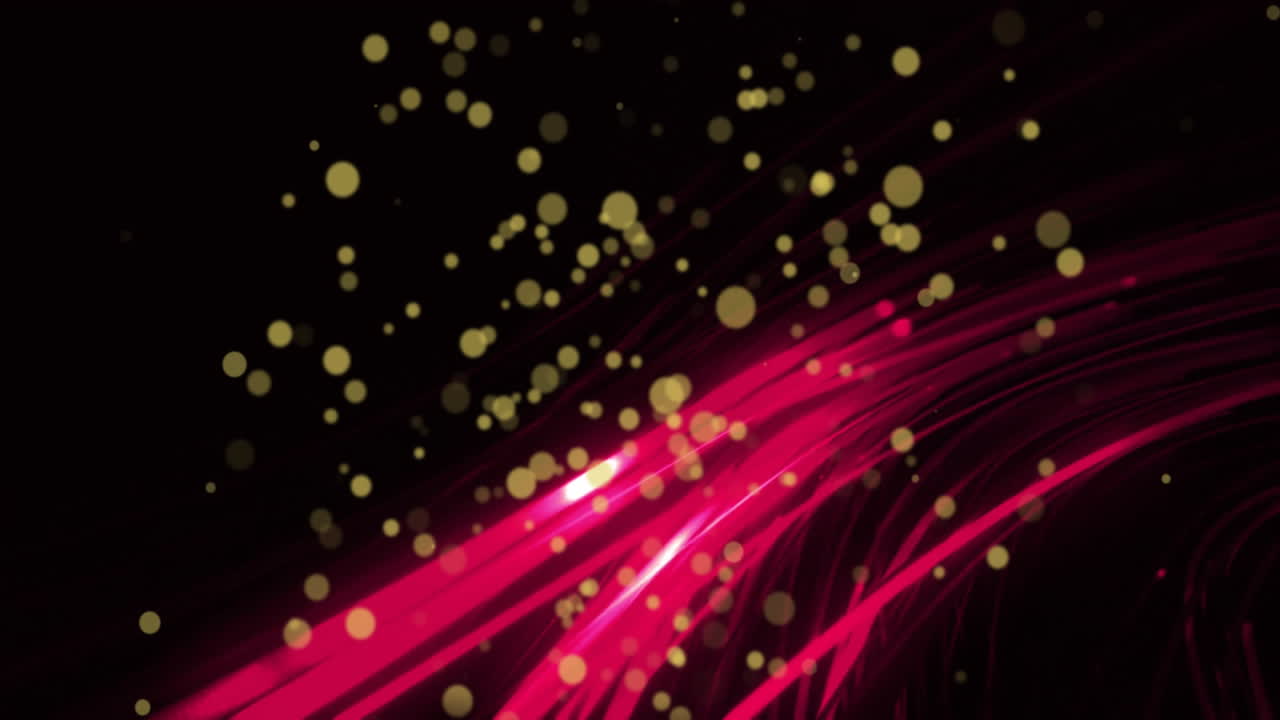 Premium stock video - Glowing particles and red light streaks animation ...