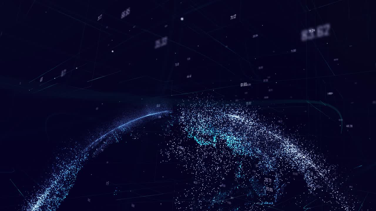 Premium stock video - Digitalization earth unveiling a world ...