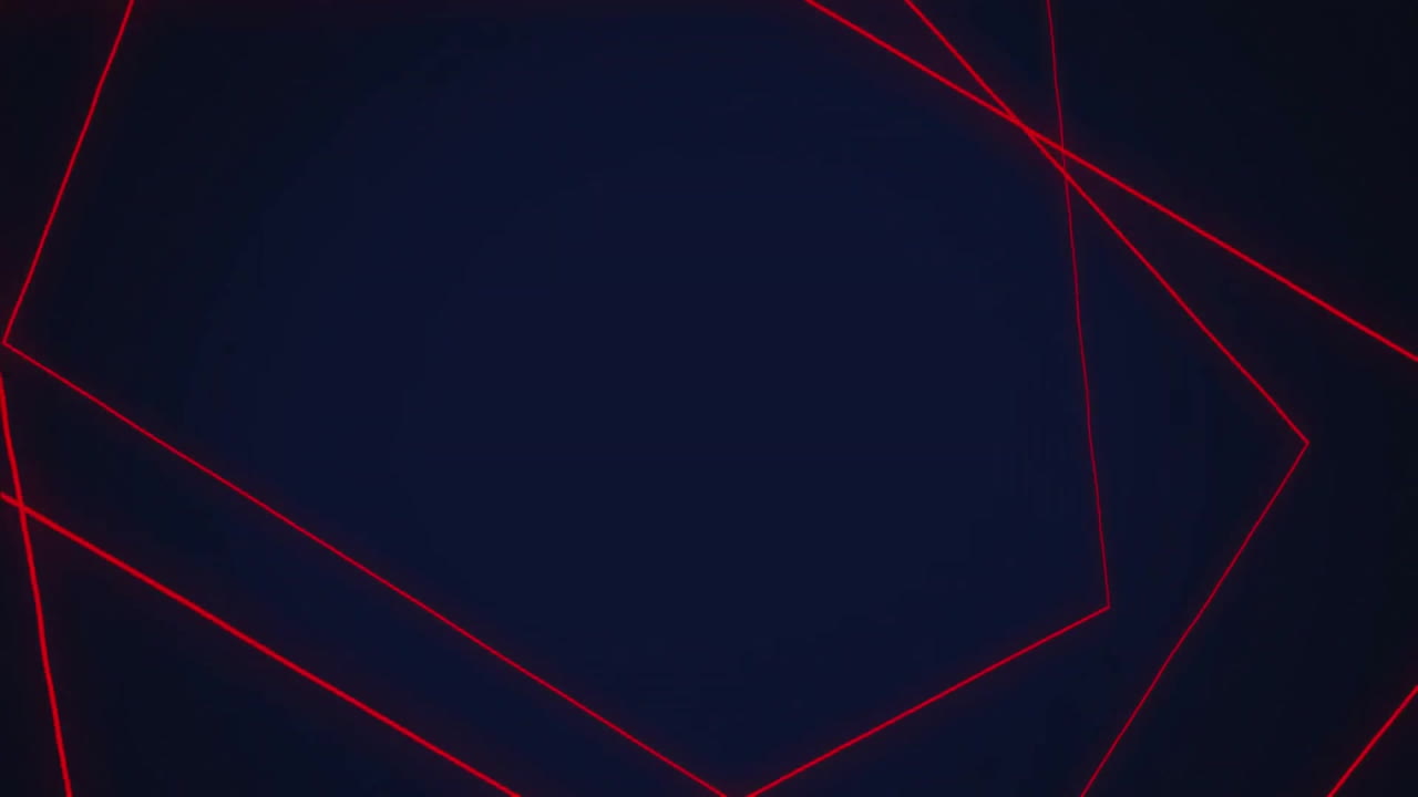 Premium stock video - Animation of red shapes moving on blue background