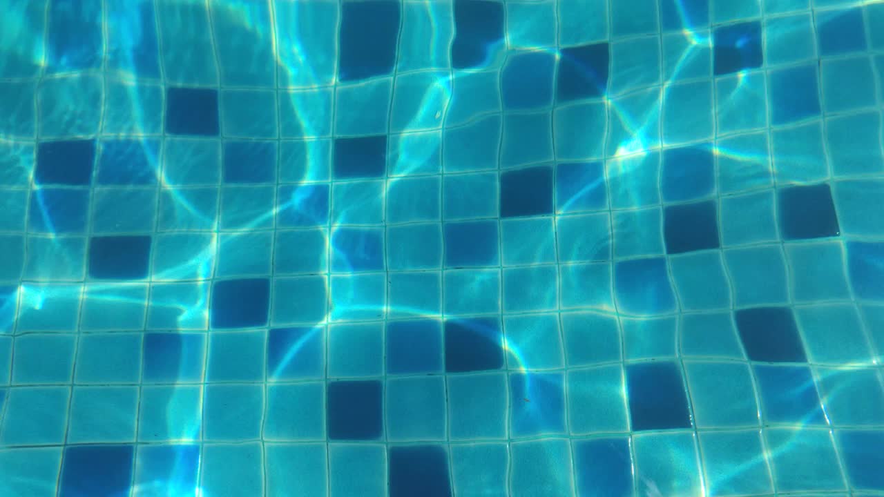 abstract swimming pool bottom caustics ripple and flow with waves ...