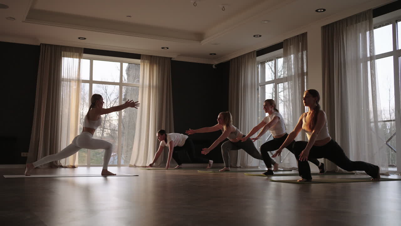Premium stock video - Fitness club. female caucasian instructor ...