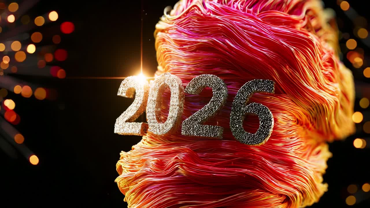 A Vibrant Celebration of 2026: A Stunning Display of Colorful Textures ...