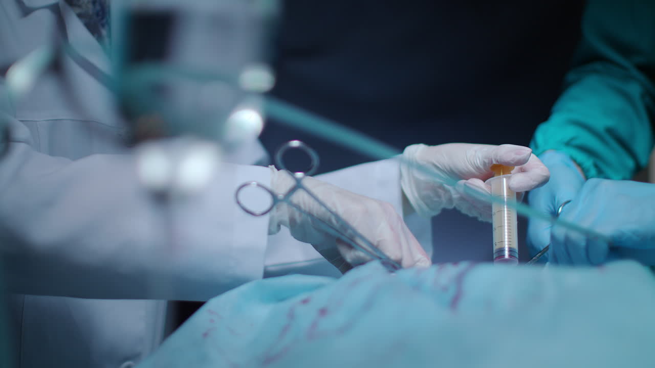 Surgeons Operating. Anesthesia Procedure. Medical Operation. Surgical ...