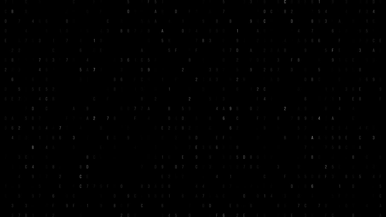 Digital Animation Of Codes And Text Characters Appearing In Matrix ...