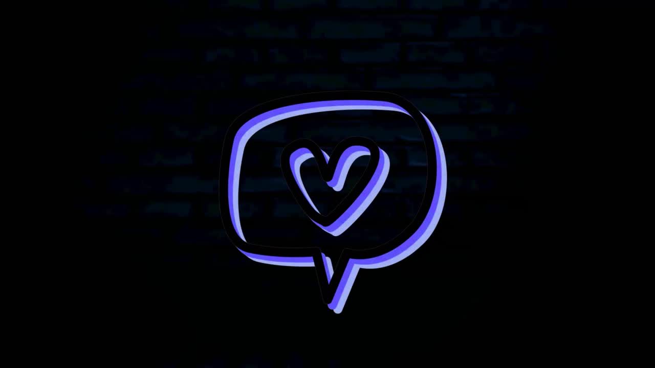 Premium stock video - Digital animation of heart inside a message ...