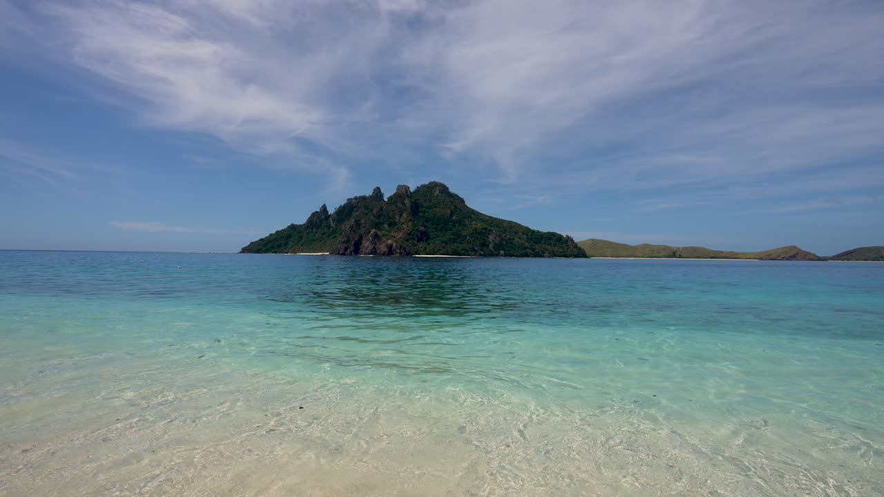 Premium stock video - Islands in fiji with clear blue water on a sandy ...