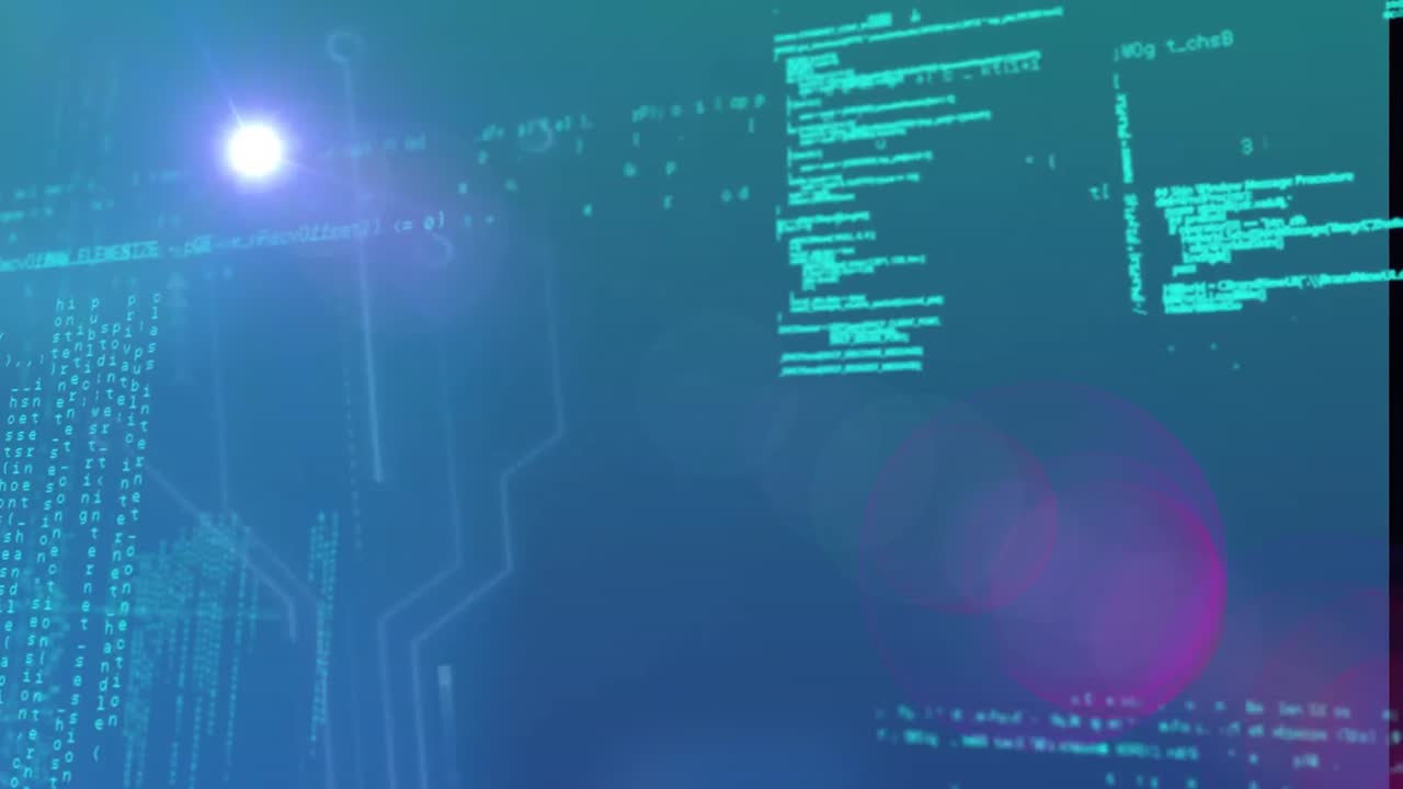 Animation Of Programming Language With Light And Electronic Signals ...