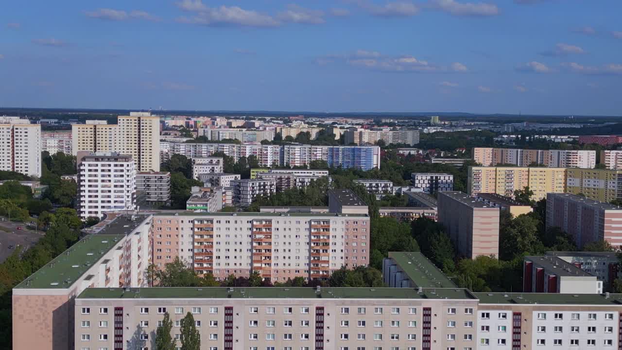 Marvelous Aerial Top View Flight Large Panel System Building Apartment ...