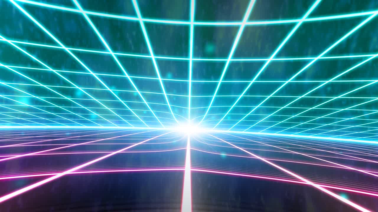 Premium stock video - Retro 80s vhs tape video game intro landscape ...