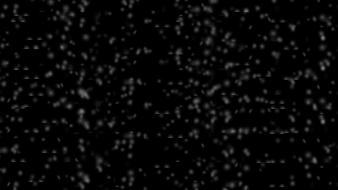 Premium stock video - Dust particles overlay floating glittering particles on black background.