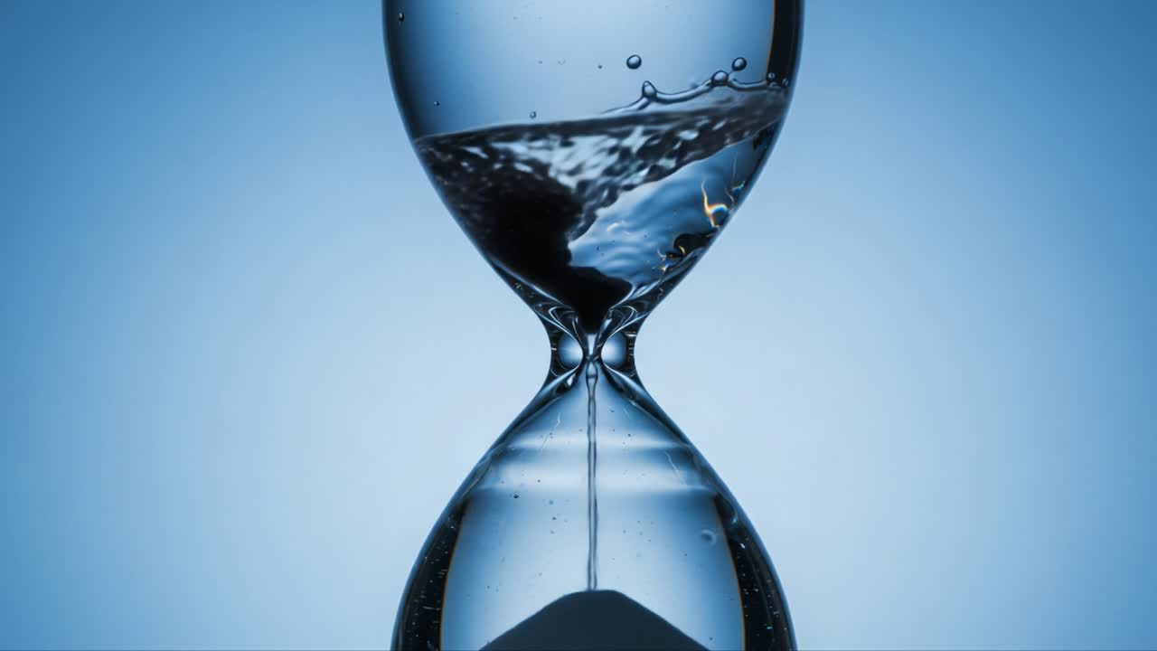 A Captivating Visual of Time Flow: An Hourglass Capturing the ...