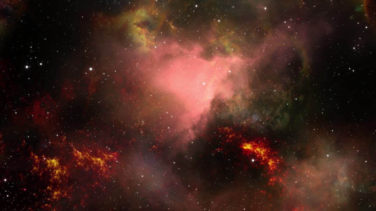 Premium stock video - Colorful nebula in space, video background