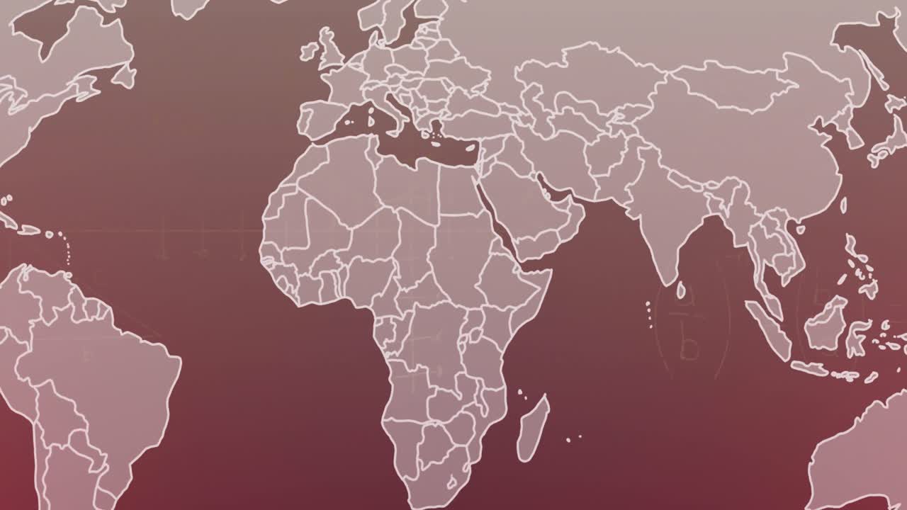 Premium stock video - Animation of mathematical equations over world ...