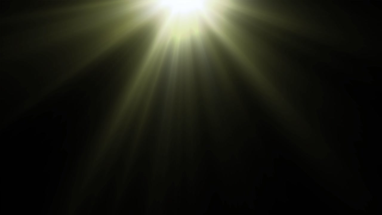 Premium stock video - Source of light with rays at the top center