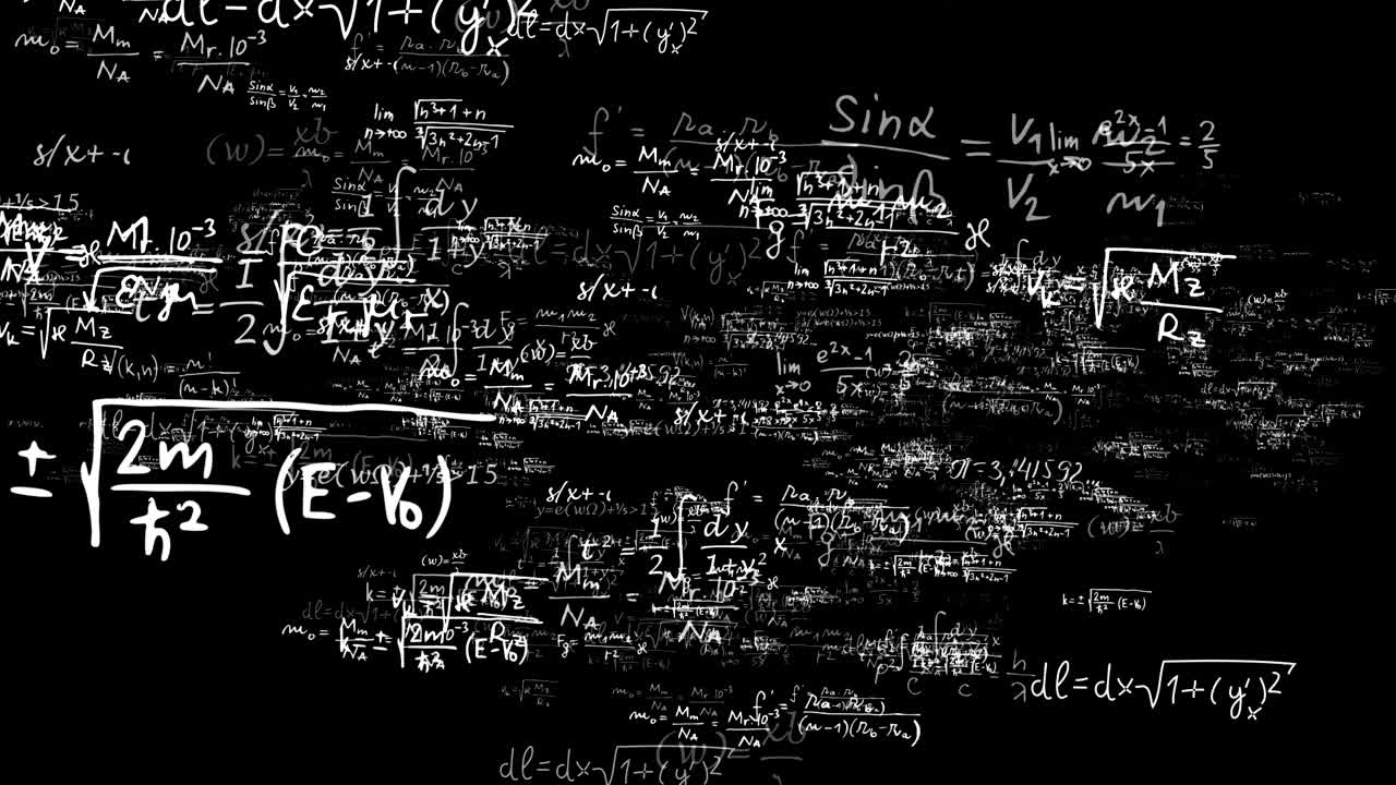 mathematic formulas code numbers animation rendering background loop | freepik